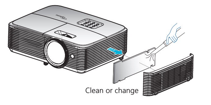 How do I clean or replace the projector filter? – Optoma India